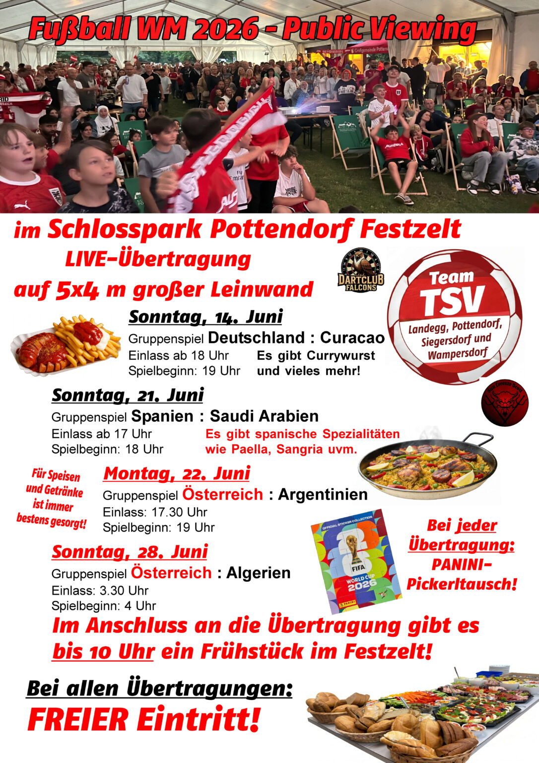 Public Viewing - WM 2026 - Österreich:Algerien mit anschließendem ...